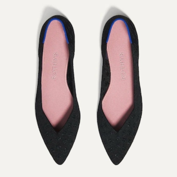 Rothy's | Shoes | New Rothys Black Shimmer The Point Sparkle Fancy ...